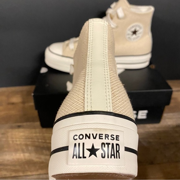 Converse | Shoes | Converse Chuck Taylor Tan Platform High Top Sneakers ...